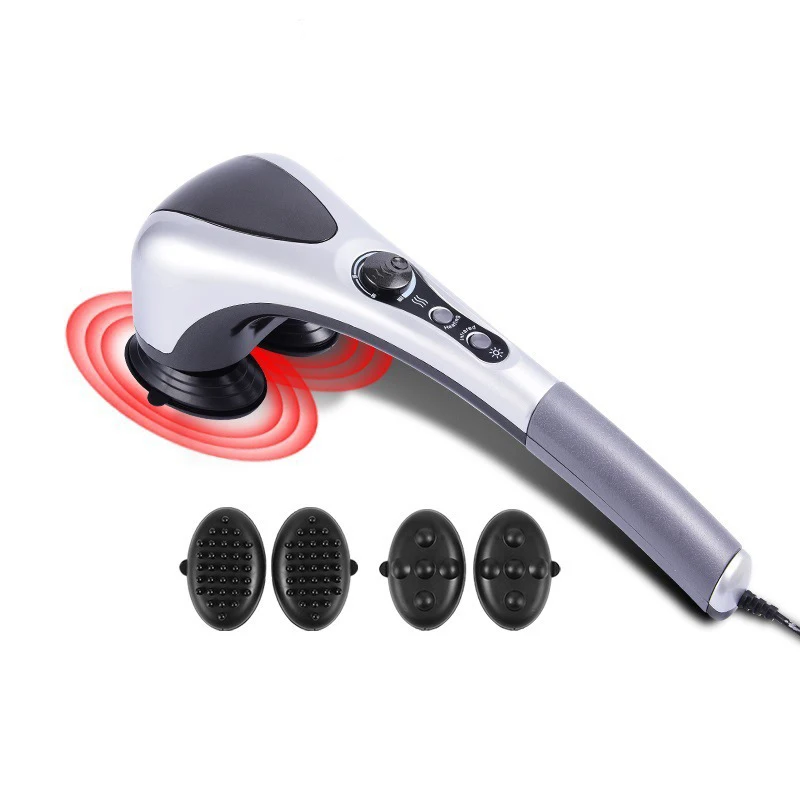 220V Double-head Massage Stick Multi-head Massage Hammer Neck Waist Leg ...