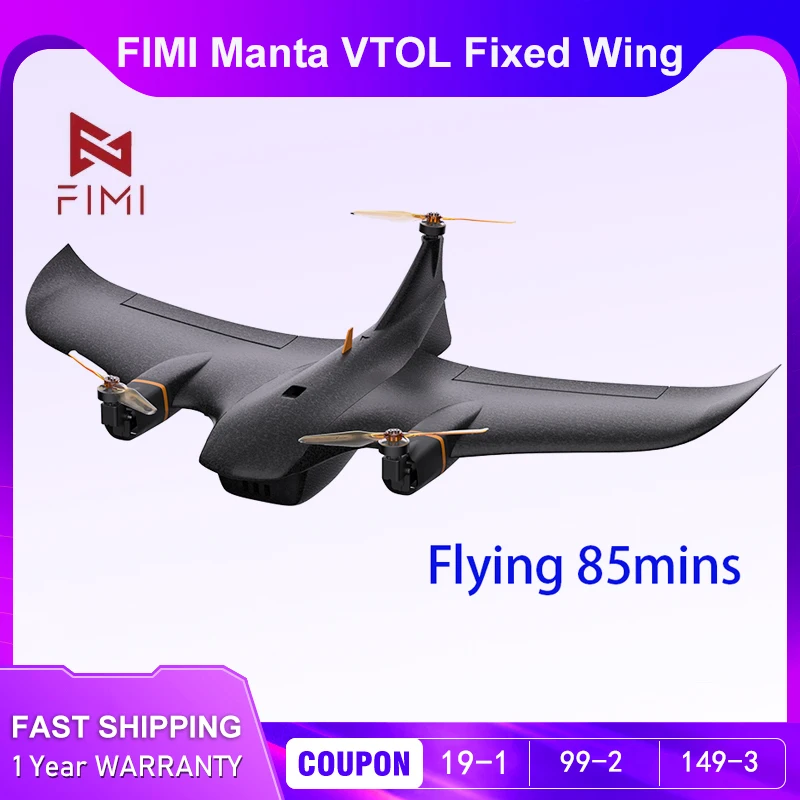 FIMI-Manta-VTOL-Fixed-wing-Tiltrotor-vertical-takeoff-and-landing ...