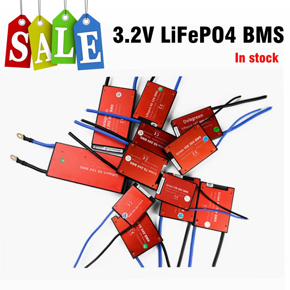 LiFePO4 BMS 4S 6S 8S 12S 20A 50A 60A PCB None-smart BMS for 3.2V rated Battery 18650 Lithium Ion ...