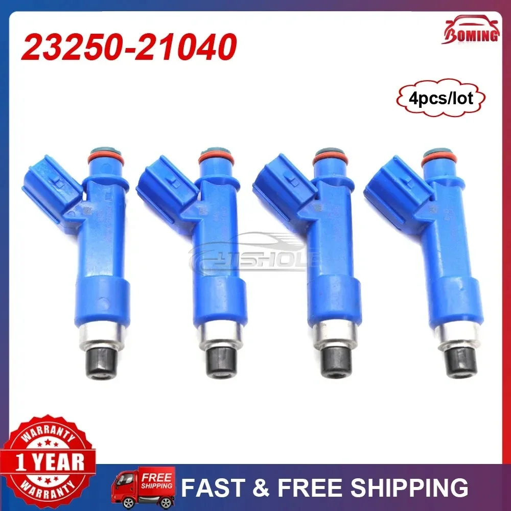 4PCS 23250-21040 New Car Fuel Injector Nozzle Fit For Toyota Yaris 1.5L ...