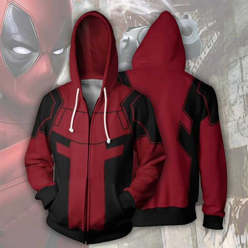 Sudadera-con-capucha-de-superh-roe-Deadpool-chaqueta-de-abrigo-informal ...