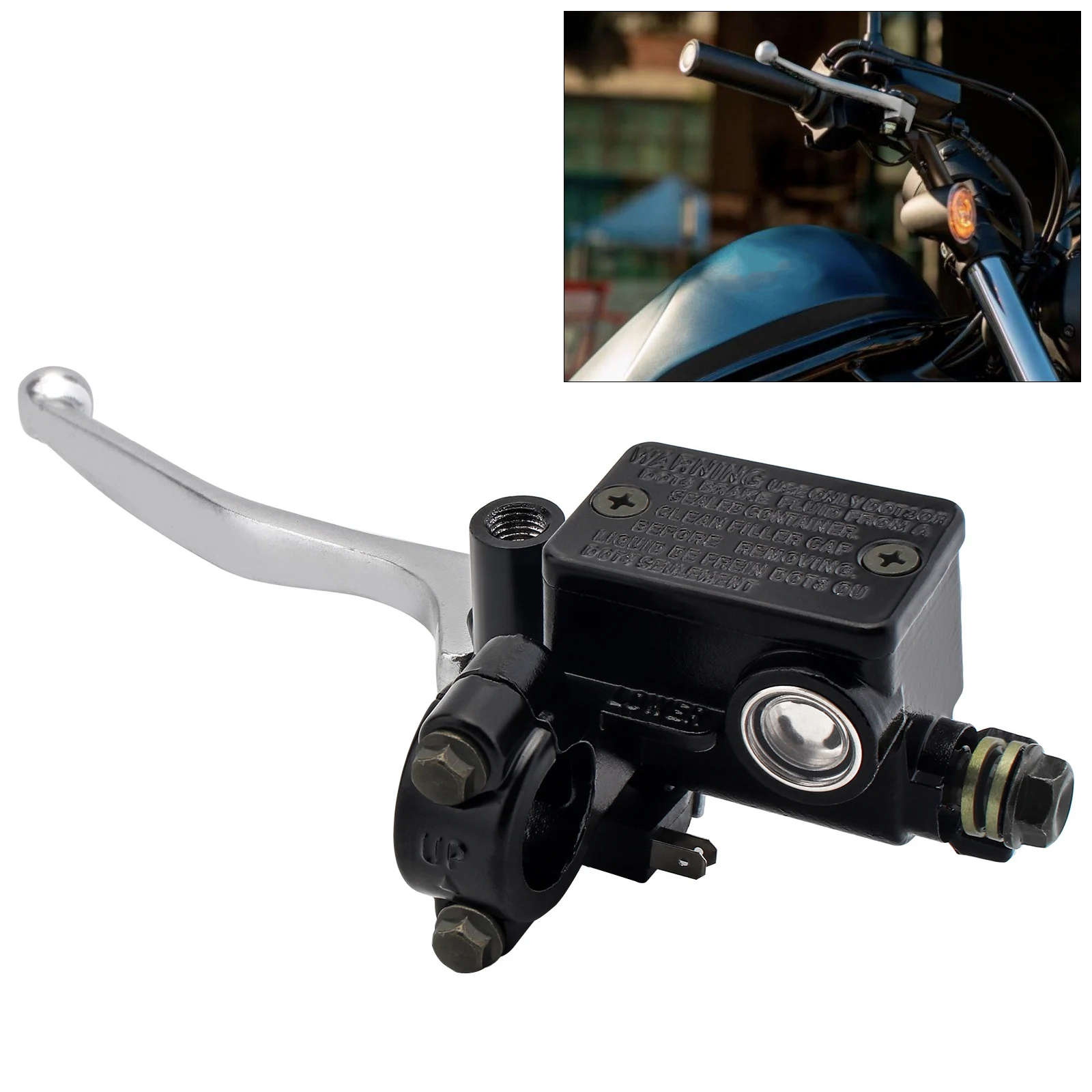 1pcs M10 Motorcycle Upper Front Brake Clutch Master Cylinder CNC Brake ...