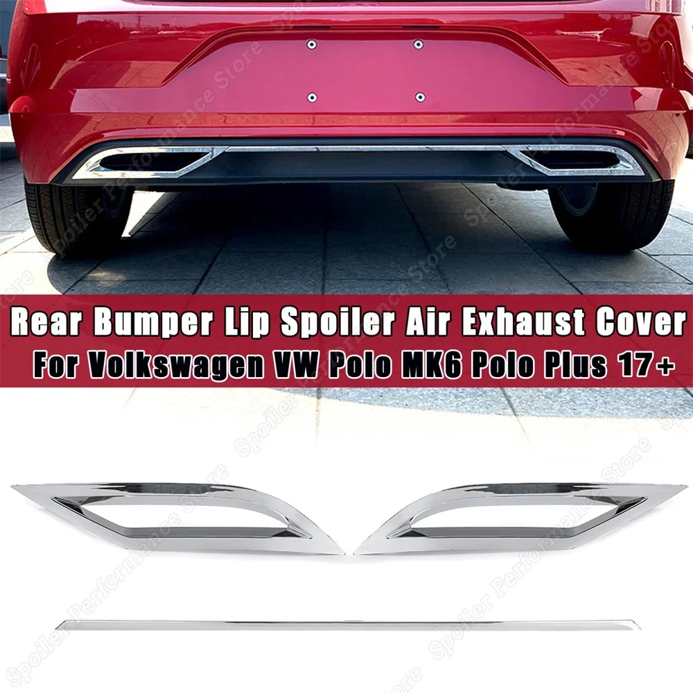 Exhaust-Pipe-Diffuser-Trim-Frame-For-VW-Polo-6-MK6-Rear-Bumper-Diffuser ...
