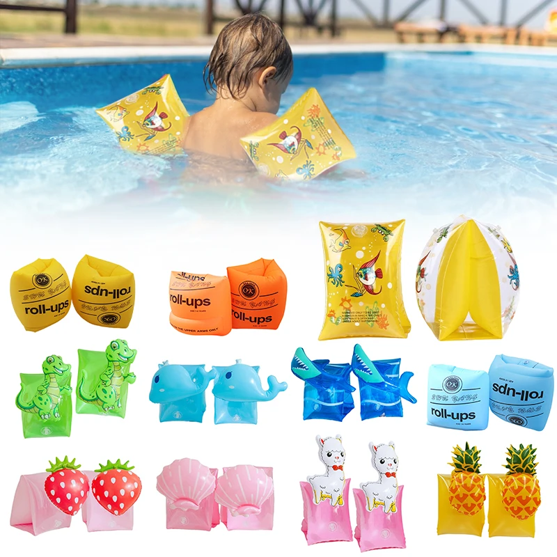 PVC-Adult-Child-Inflatable-Swim-Pool-Arm-Rings-Circle-Float-Water ...