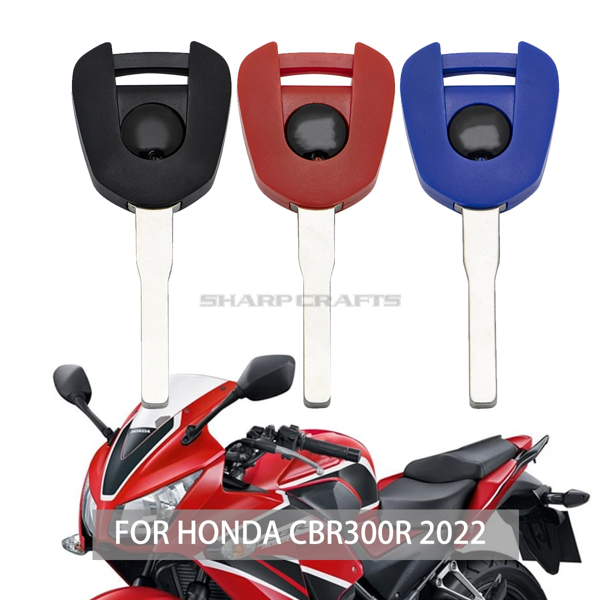 For Honda CBR300R CBR 300R 2022 Motorcycle Brand New Keys Uncut Blade ...