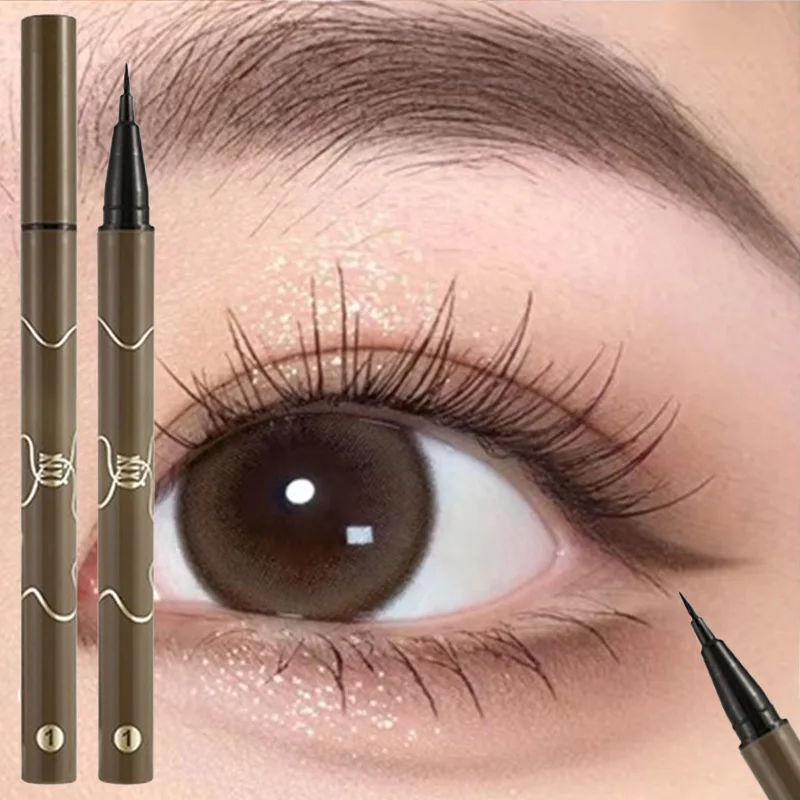 0.1mm Ultra-fine Liquid Eyeliner Pen Waterproof Long Lasting Not ...