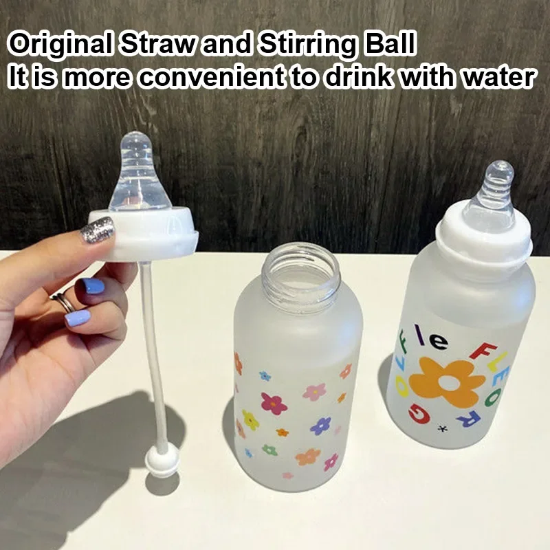 Cute-Cartoon-Plastic-Water-Bottle-Pacifier-Straw-Cup-Suitable-For-Adult ...
