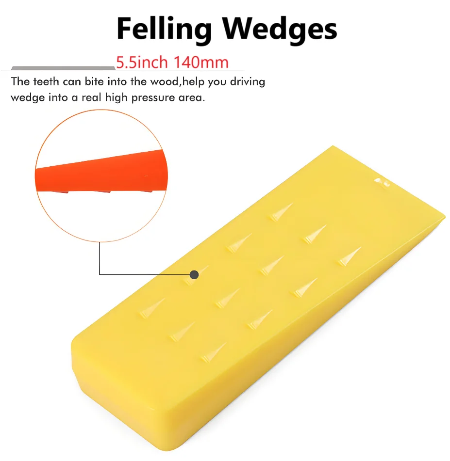 5.5inch Tree Felling Wedge Plastic Felled Chock Tree Cutting Wedge for ...