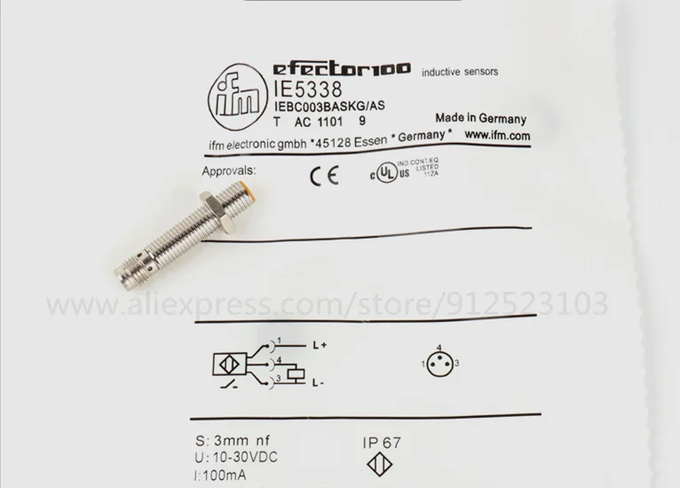 Sensor inductivo IE5338 IE5339 IE5340 IE5331 IE5349 IE5350 IFM nuevo de ...