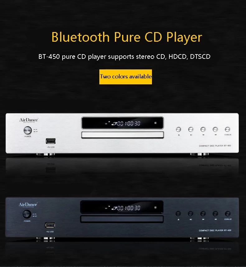 AirDance-Bluetooth-Pure-CD-Player-BT-450-Hifi-Audio-CD-Player-DTS-Multi ...