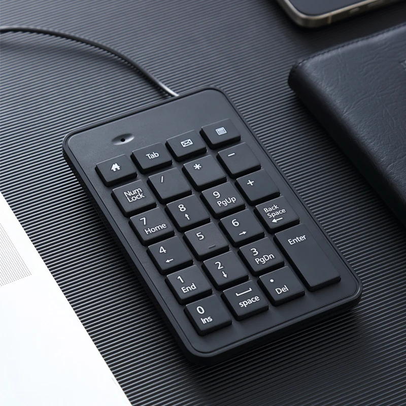 APAYADO-Numeric-Keypad-Wired-23key-Mini-Numeric-Pad-T023-Black-for ...