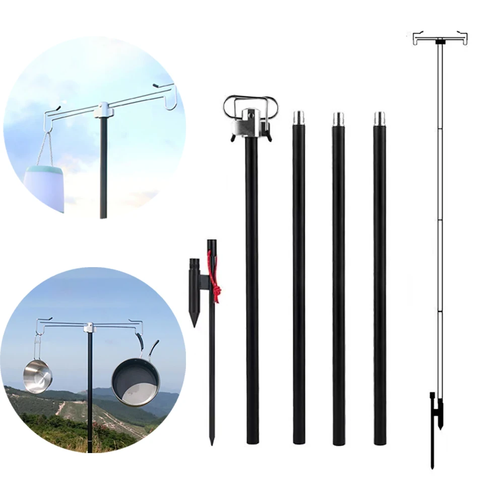 New-Camping-Lantern-Stand-Grounding-Light-Holder-Detachable-Tabletop ...