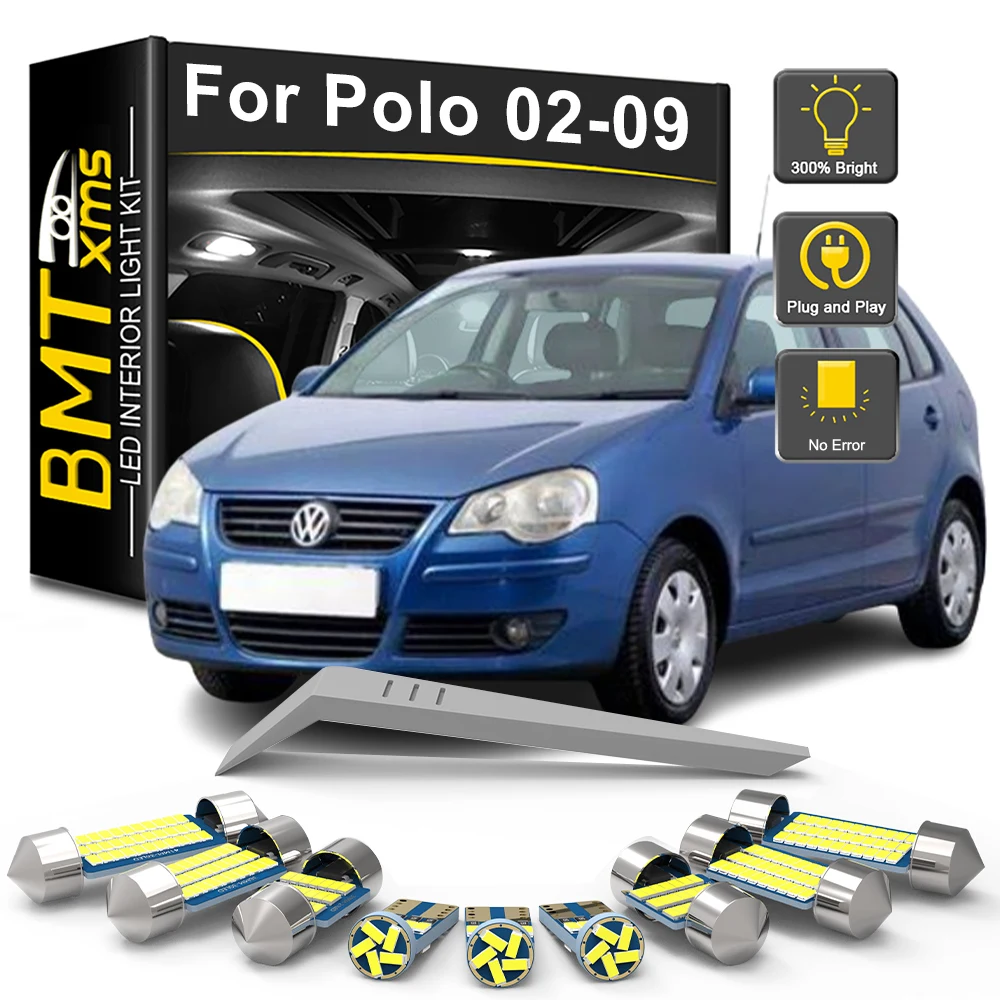 BMTxms-10Pcs-Canbus-LED-Interior-Lights-Bulb-Kit-For-VW-Volkswagen-Polo ...