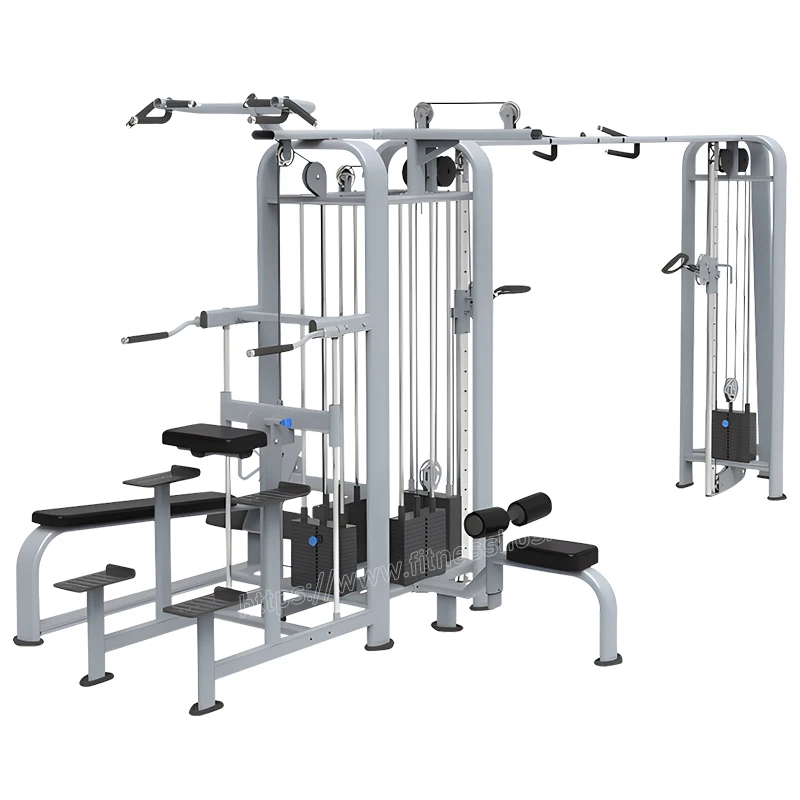 HOS-T040-5-Stack-Multi-Station-Gym-Home-Weight-Training-Exercise-Workout-Equipment-Fitness ...