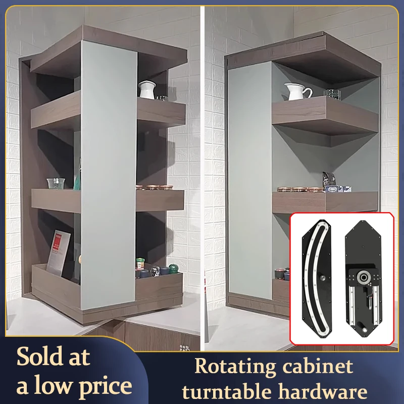 Side Corner Cabinet Hidden Storage Cabinet Shaft Hardware 180 Degree ...