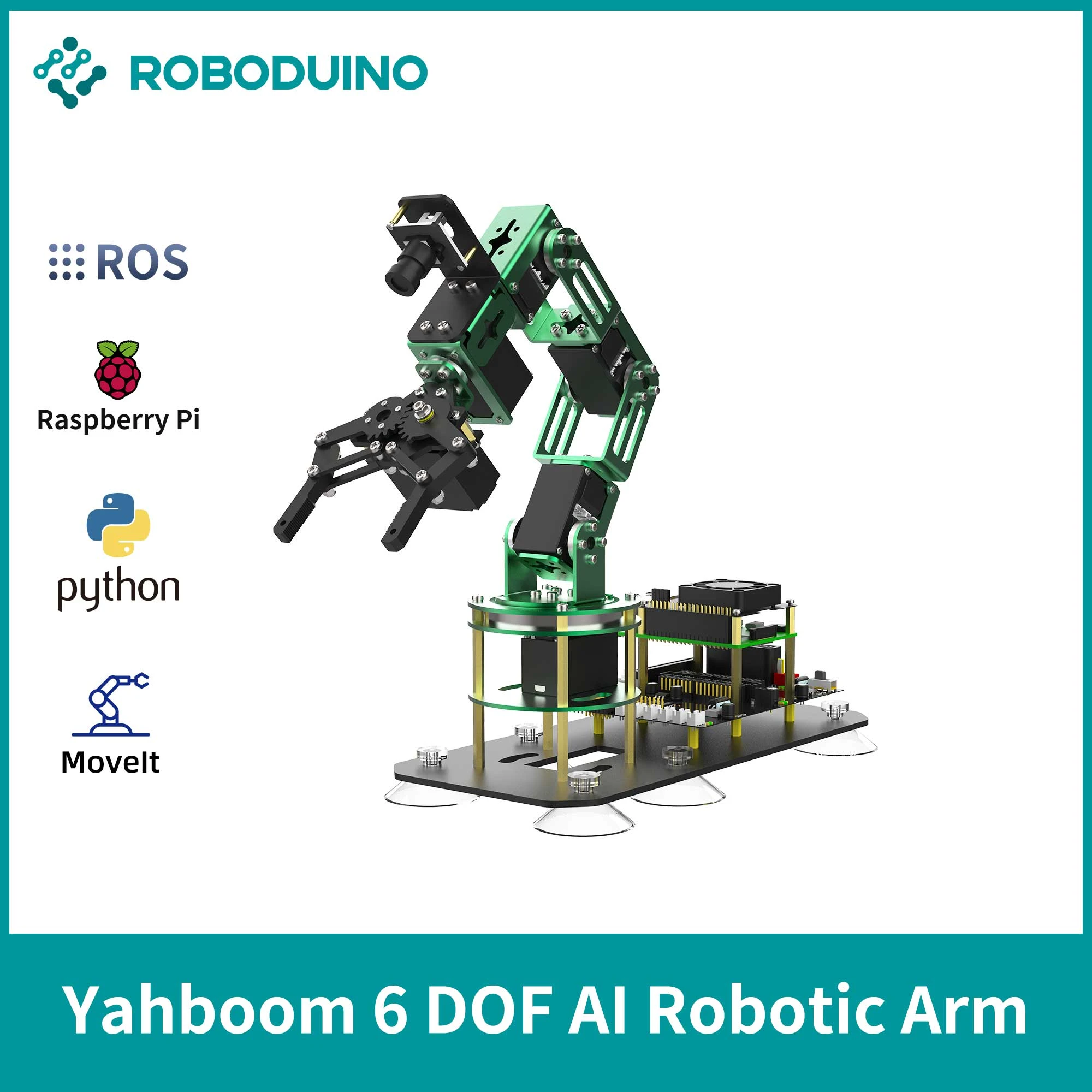 Raspberry Pi 4B Smart Robotic Arm Car DIY Electronic Kit AI DOF Robot for Adults ROS STEM Python ...