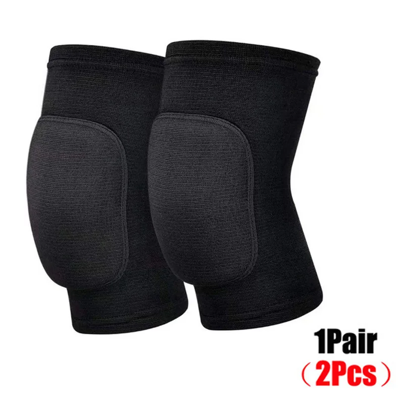 2PCS-Sports-Compression-Knee-Pads-Elastic-Knee-Protector-Thickened ...