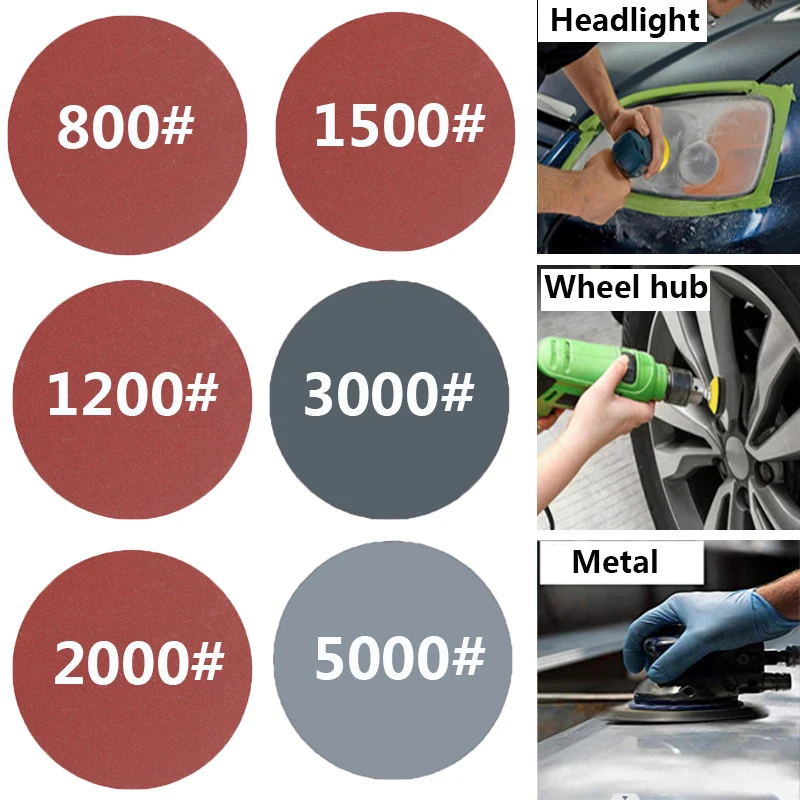 6-5-4-3Inch-Sanding-Disc-Hook-and-Loop-Sandpaper-Abrasive-Buffing ...
