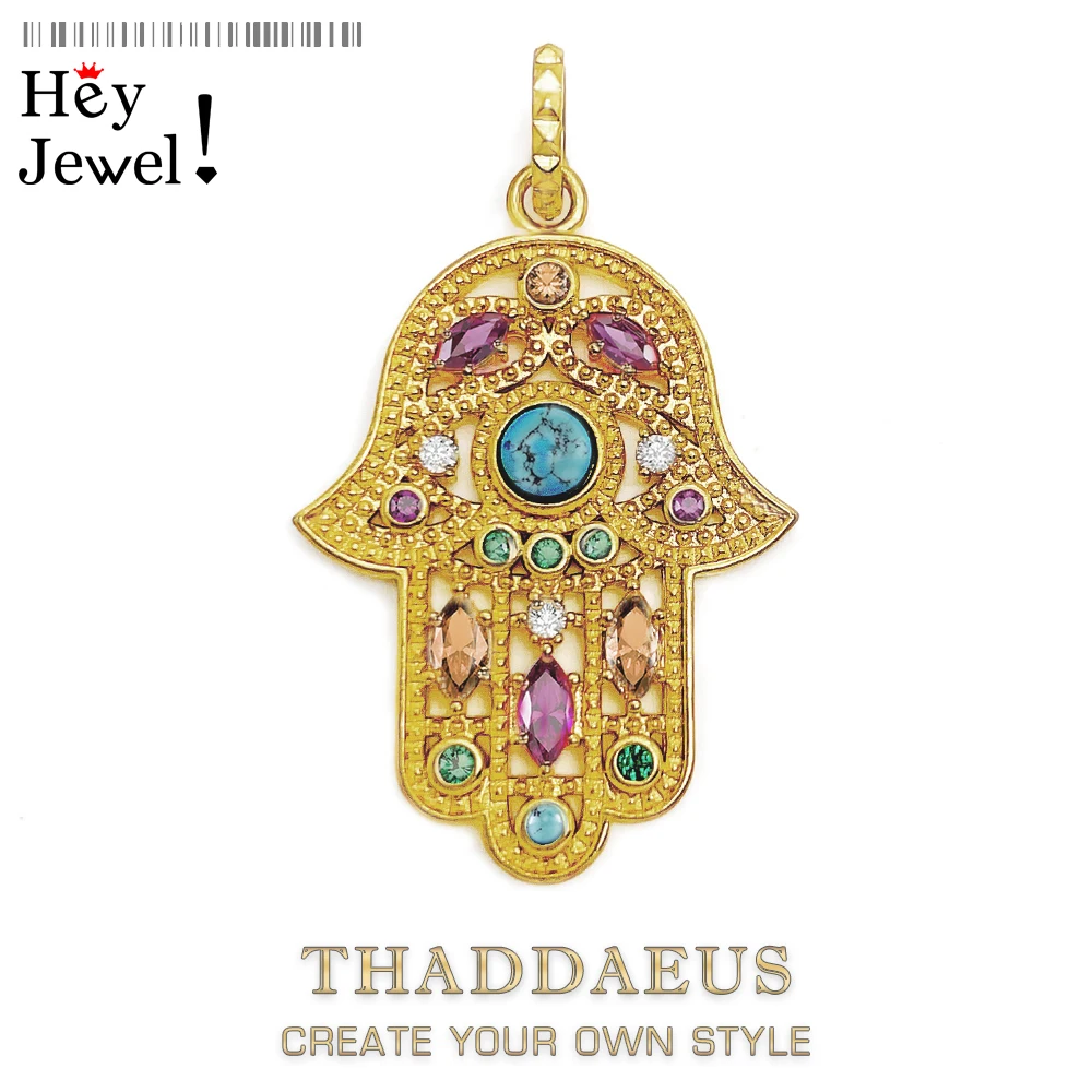 Pendant Hand Of Fatima,2020 Summer Brand New Golden Jewelry Bohemia 925 ...