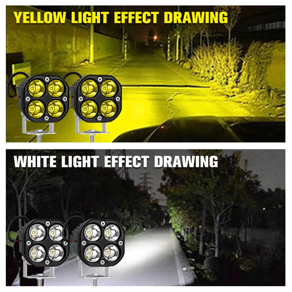 3Inch 40W Car LED Work Light Driving Light Square Light Thin Off-Road ...