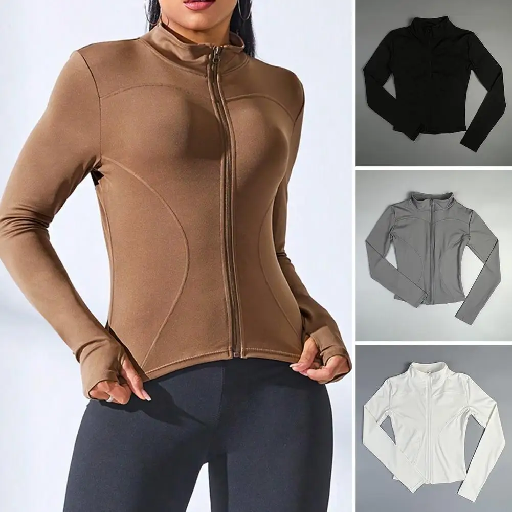 2024 Yoga Coat Short Sports Jacket Women's Fitness Clothes Slimming ...