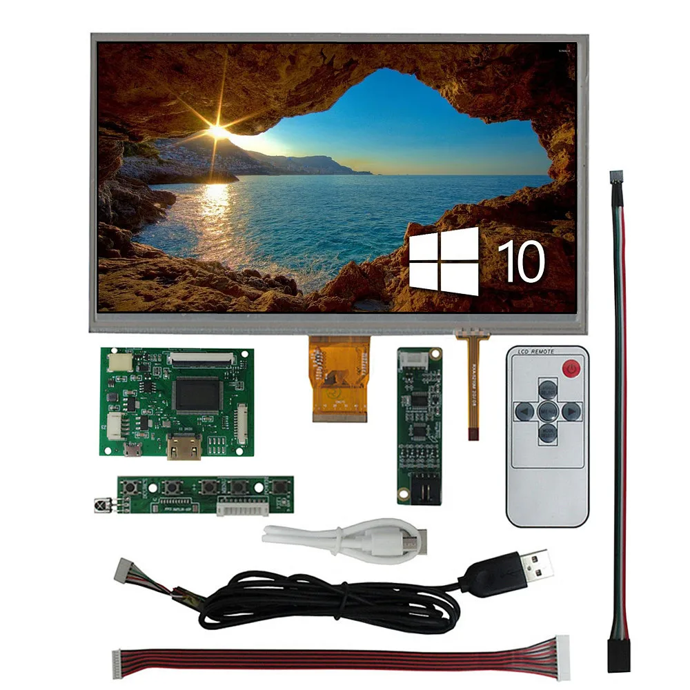 10-1-Inches-Screen-Display-LCD-Monitor-Digitizer-Touchscreen-Driver ...