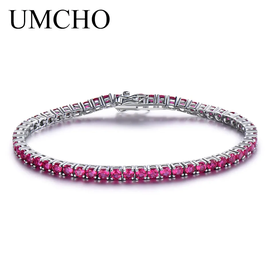 UMCHO-pulsera-de-tenis-de-Plata-de-Ley-925-para-mujer-brazalete-de ...