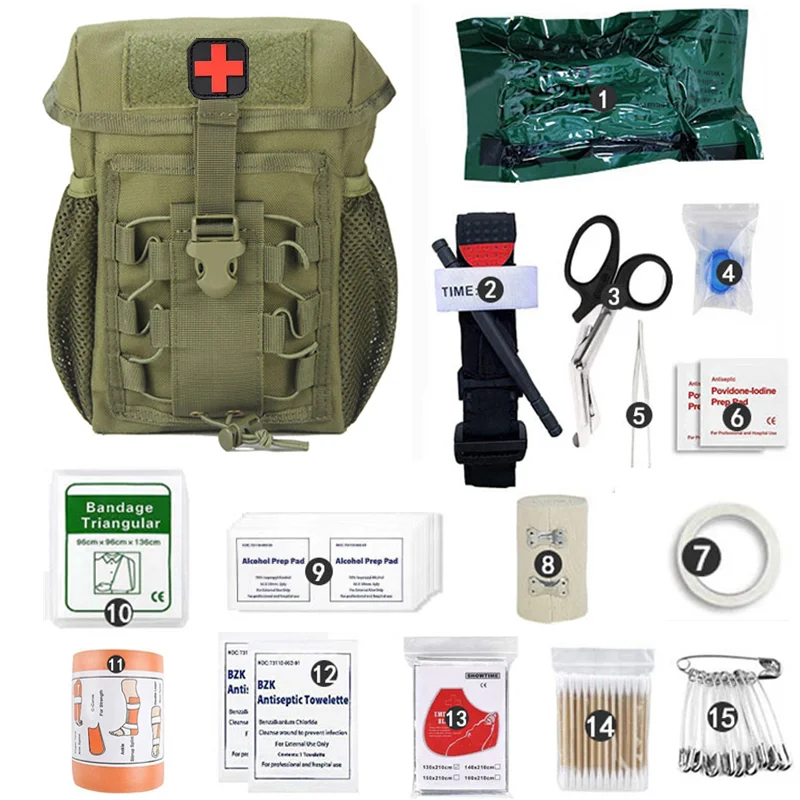 IFAK Survival Kit Pouch Outdoor Military Medical Bag Tactical Bandage ...