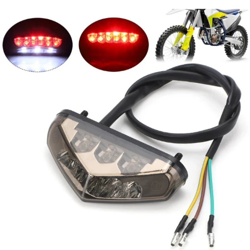 Mini-Motorbike-LED-Tail-License-Light-12V-Rear-Brake-Lamp-For-Pit-Dirt ...