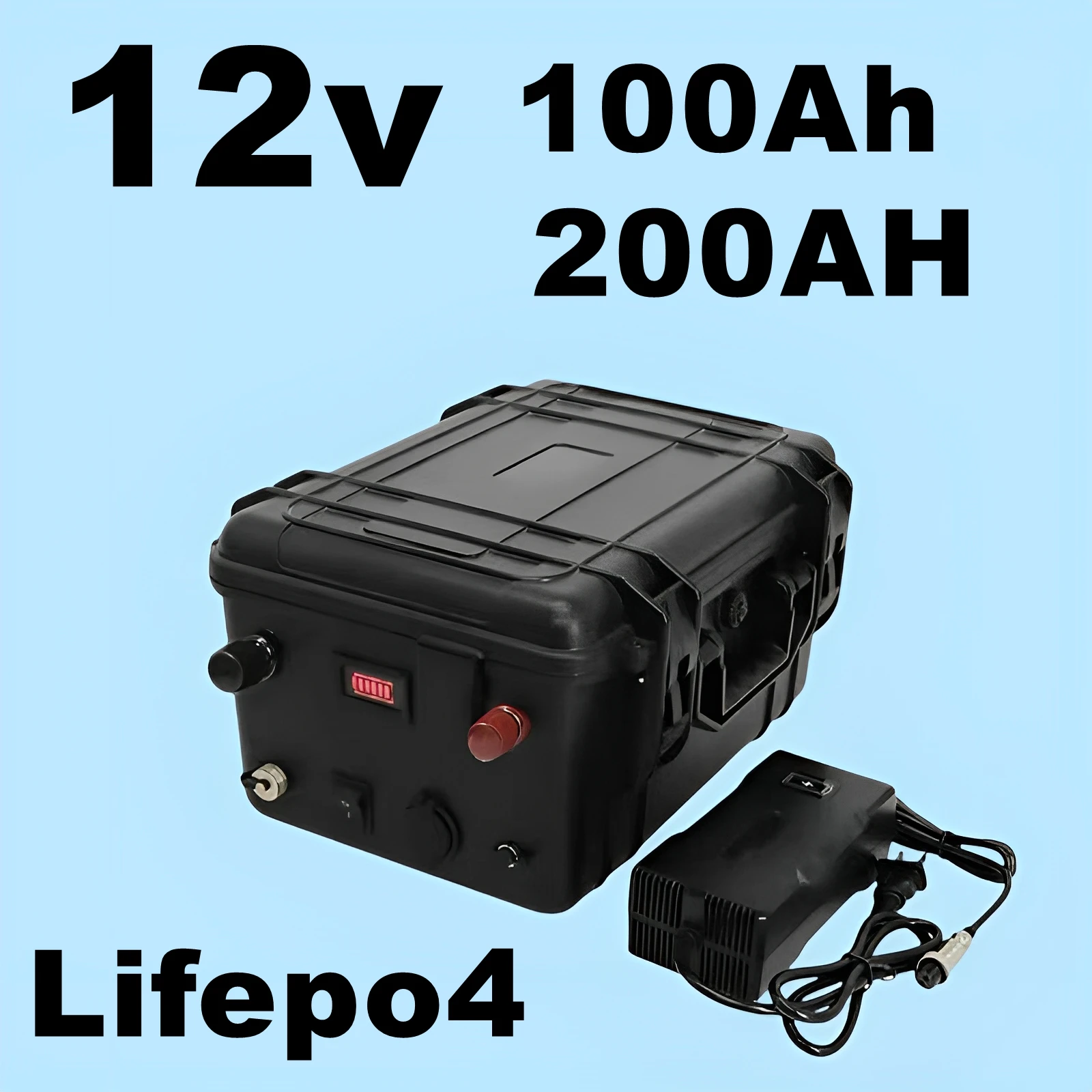 12V-Lifepo4-Battery-Pack-200Ah-Lithium-Iron-Phosphate-Waterproof-Cells ...