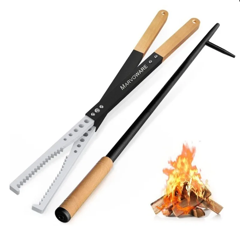 New-Fireplace-Fireplace-Tool-Fire-Hook-Tongs-Iron-Art-Oven-Tool ...