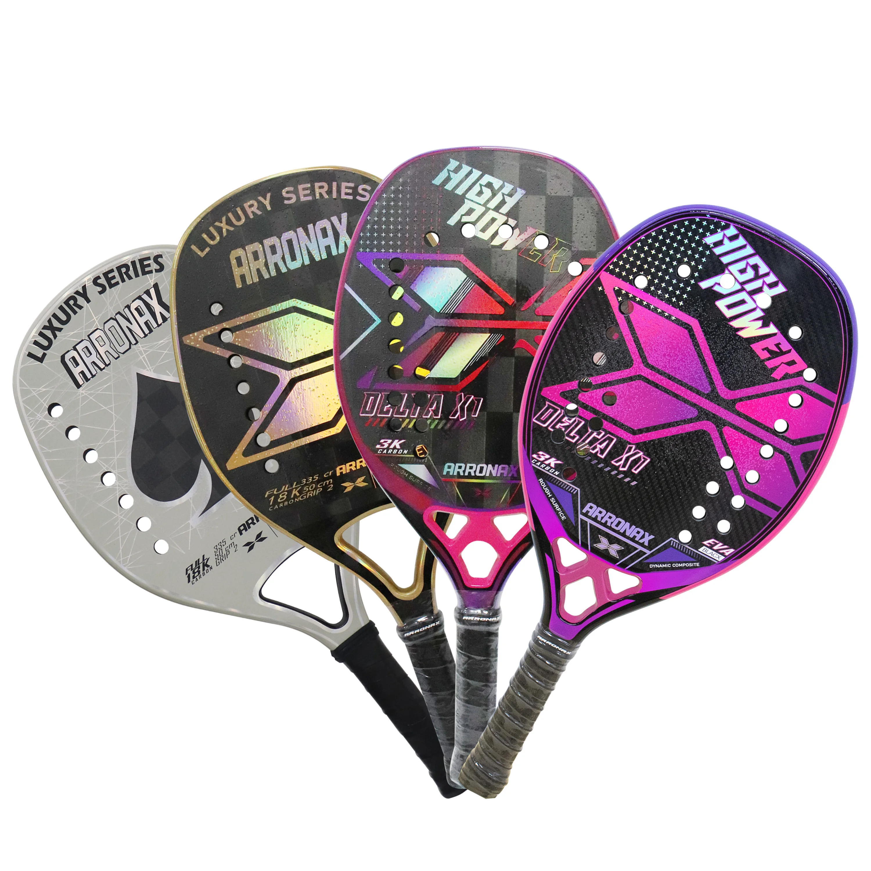 ARRONAX-raqueta-de-Tenis-de-playa-100-fibra-de-carbono-3K-12K-18K ...