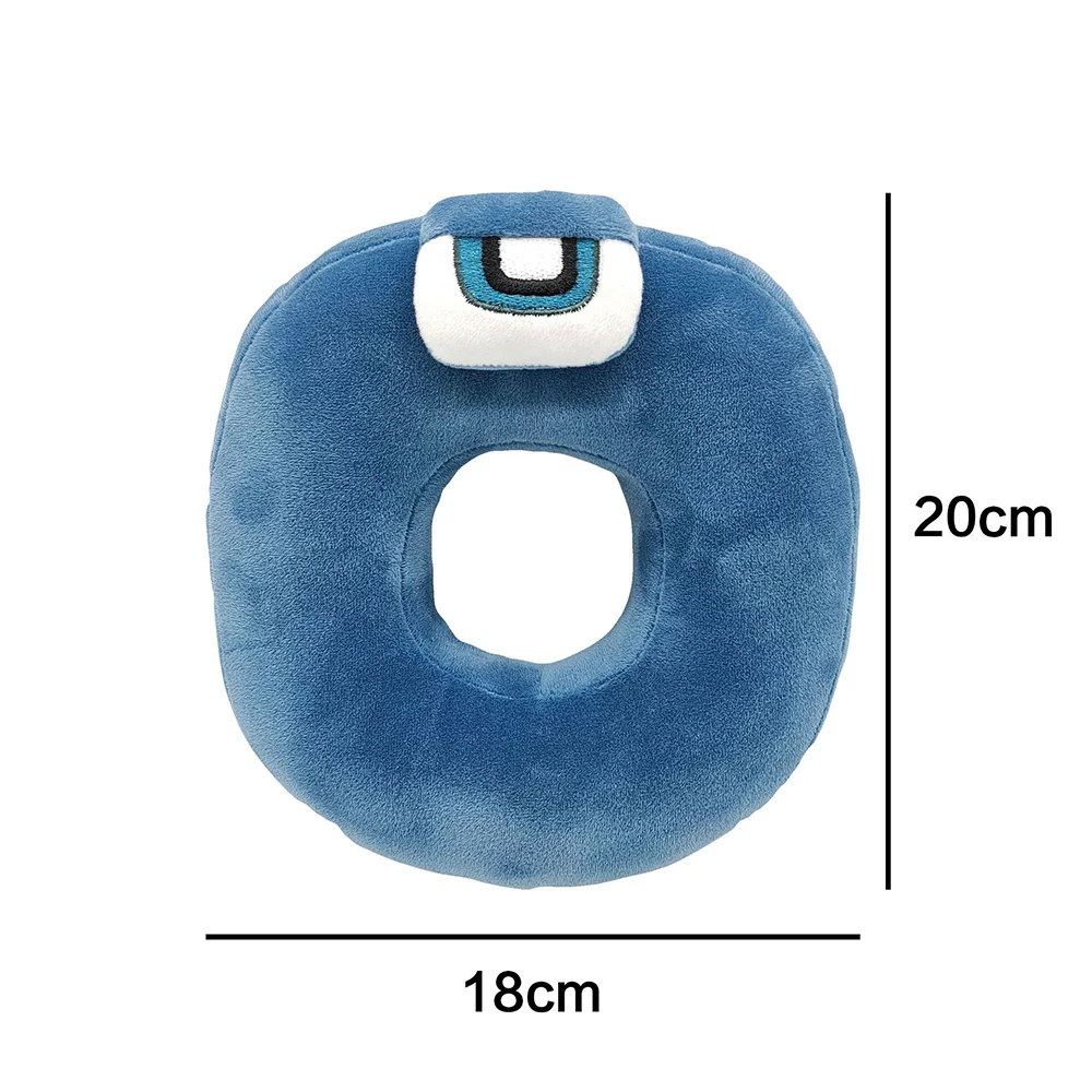 Juguetes de peluche con letras del alfabeto, muñecos de peluche con ...