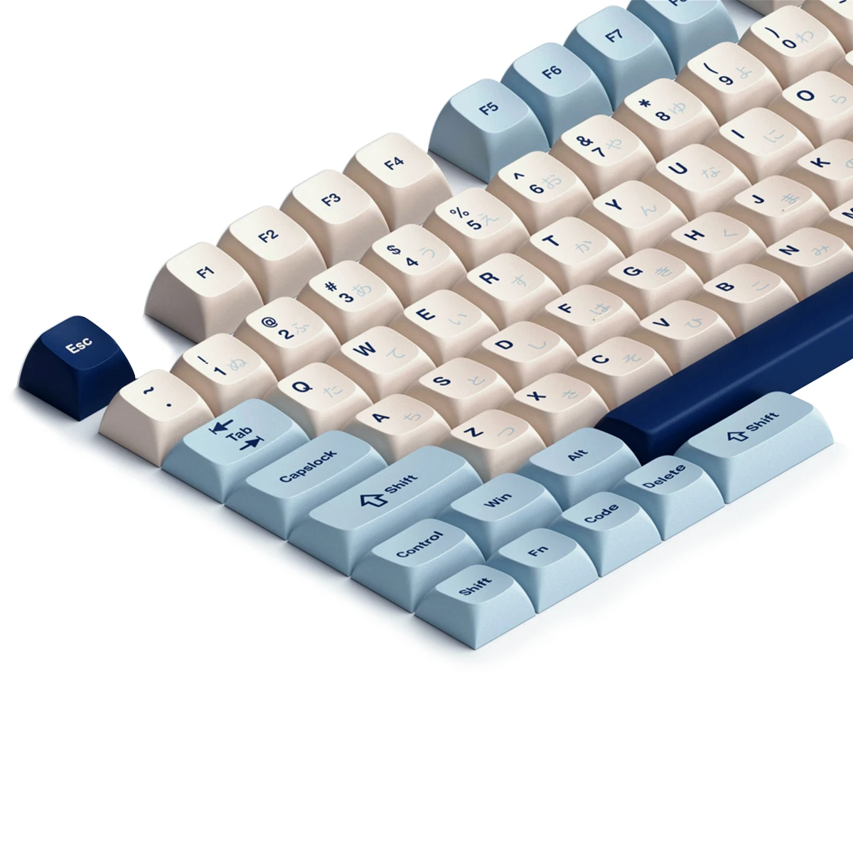 113 Key Ergonomic Xvx Profile Japanese Keycaps Ocean Custom Pbt Keycap ...