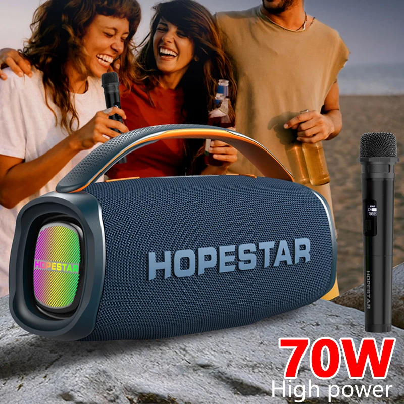 HOPESTAR-A40-Wireless-Bluetooth-Speaker-40W-High-Power-Outdoor-Waterproof-Subwoofer-Portable-LED ...