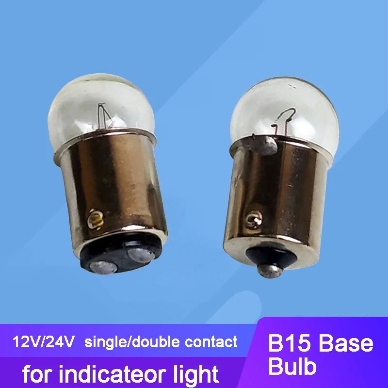 10pcs B15 6V 12V 15V 24V 30V 36V Single Double Contact Mini Bulb for ...