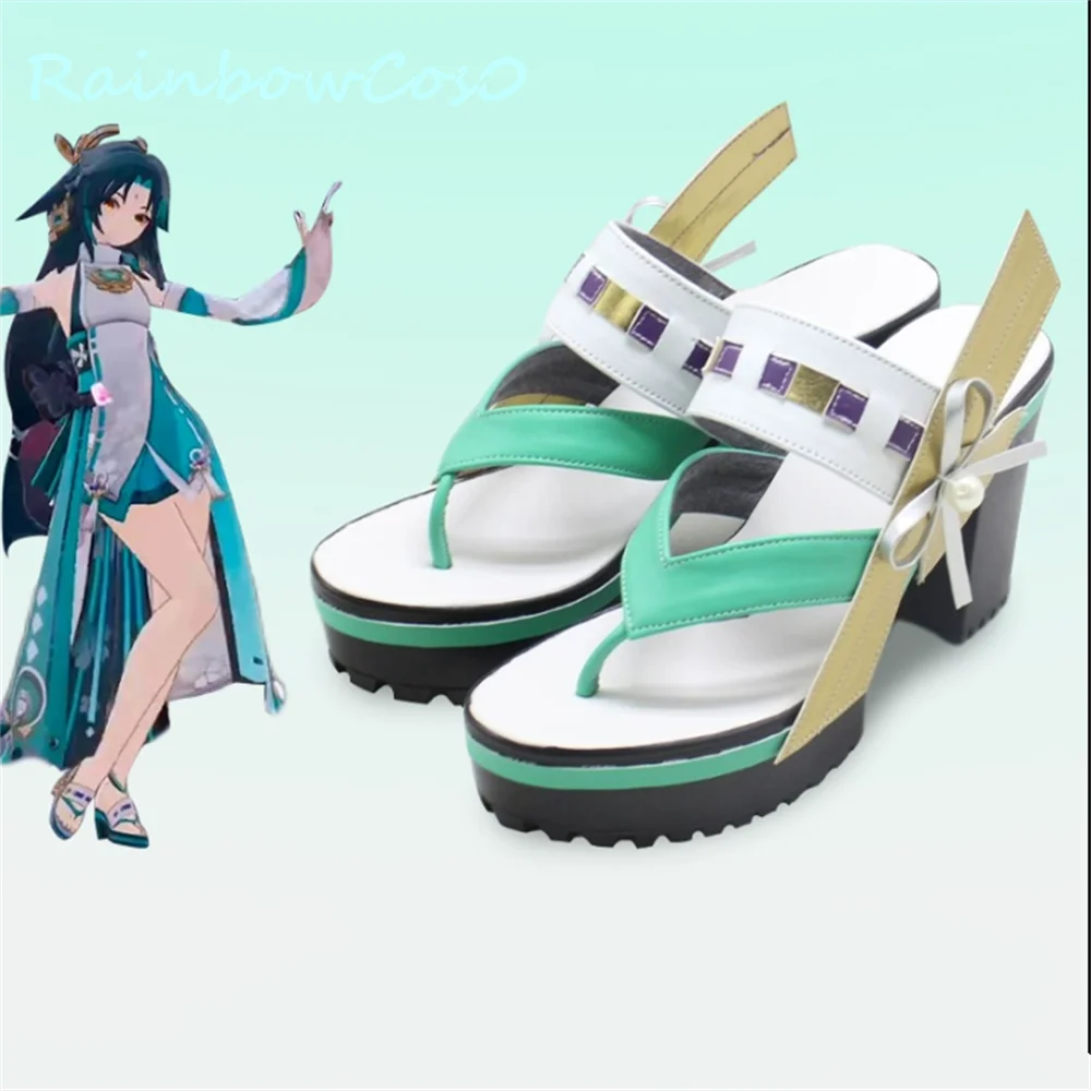 Genshin Impact Yae Miko Xiao Cosplay zapatos botas juego Anime carnaval ...
