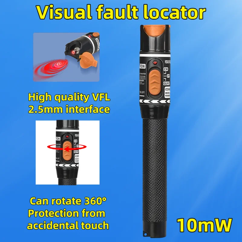 FTTH 10mW Visual Fault Locator High Quality Fiber Optic Cable Tester ...
