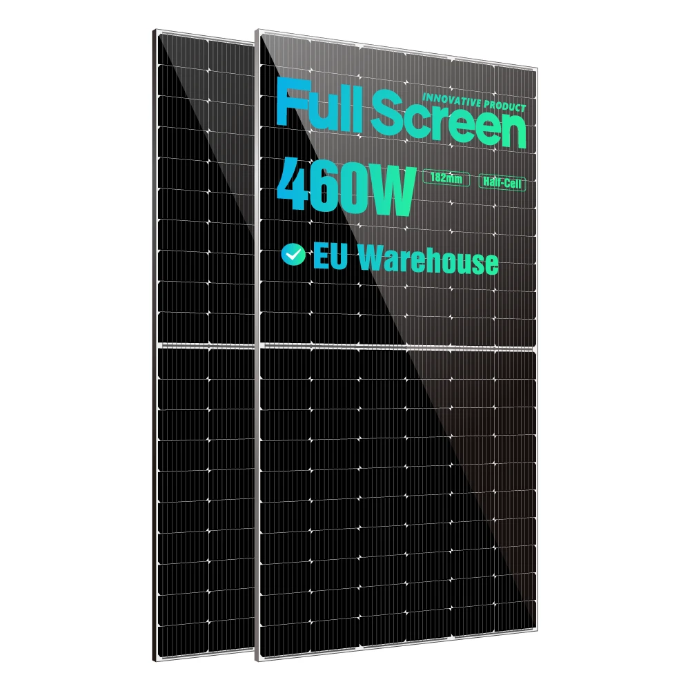 Rotterdam warehouse all black full screen solar pv panels 450 watt 460 ...