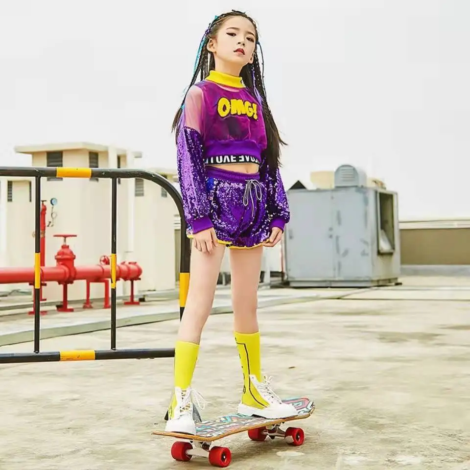 Hip-hop-dance-jazz-stage-dancewear-dew-cordon-sequin-drum-costume-3pcs ...