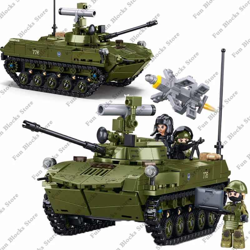 Sluban-Military-BMD-2S-Fighting-Tank-Building-Blocks-Set-Soldier ...