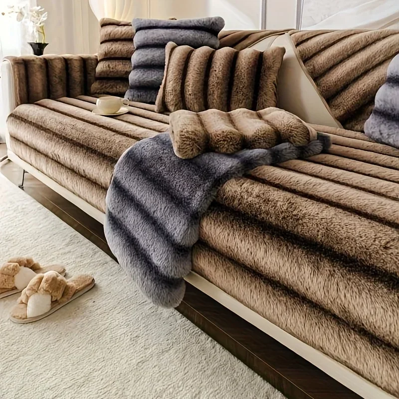 Thick-Warm-Super-Soft-Plush-Non-slip-Sofa-Towel-Modern-Luxury-Rabbit ...