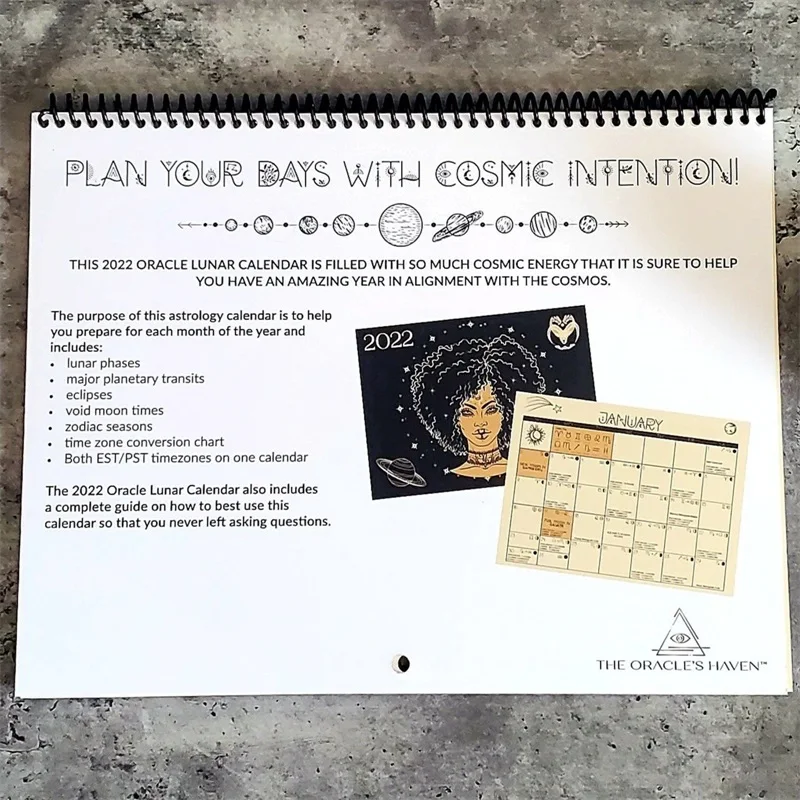 Blank Moon Calendar