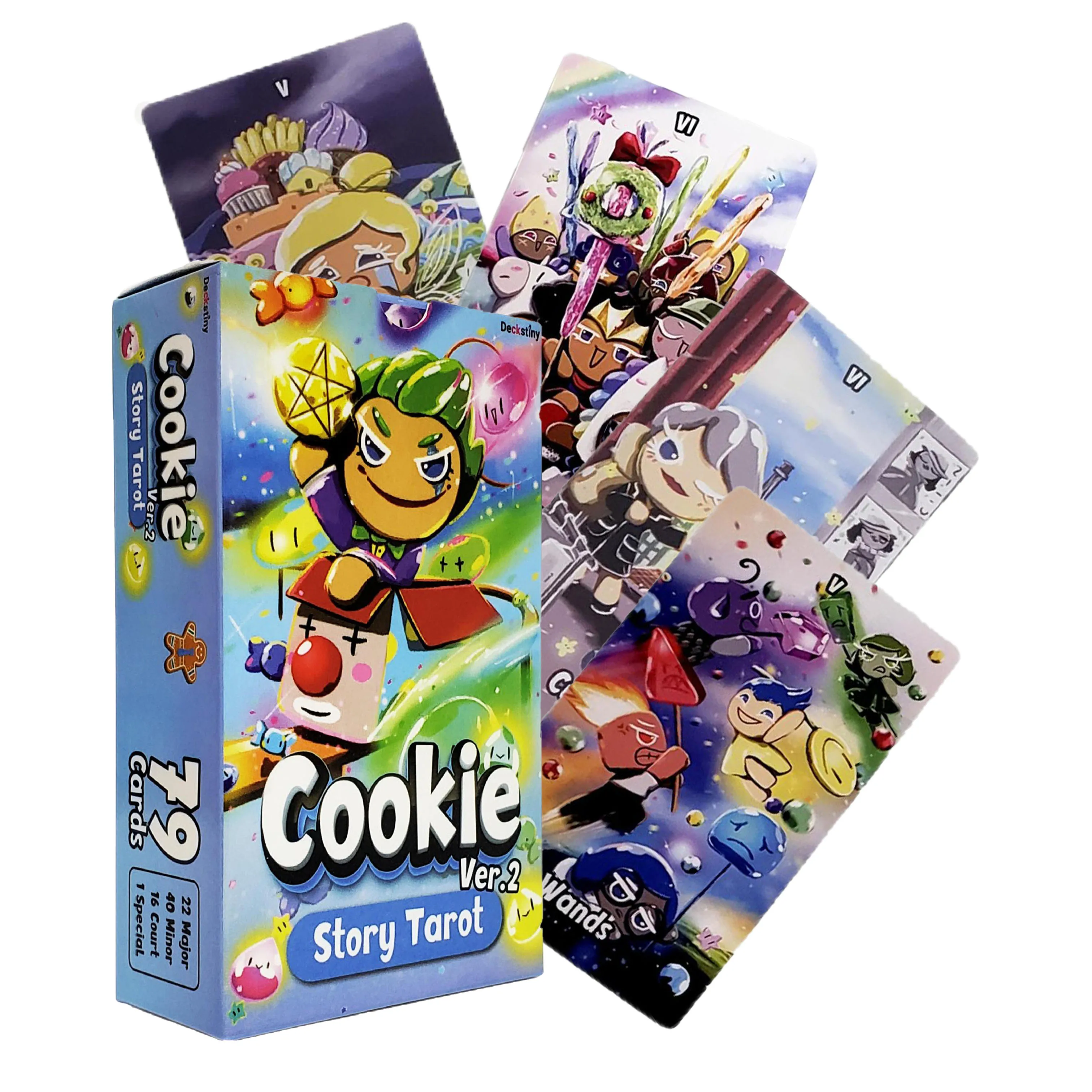 2023-New-Tarot-80pcs-set-New-12x7cm-Cookie-Story-Tarot-2-0-Card-With ...