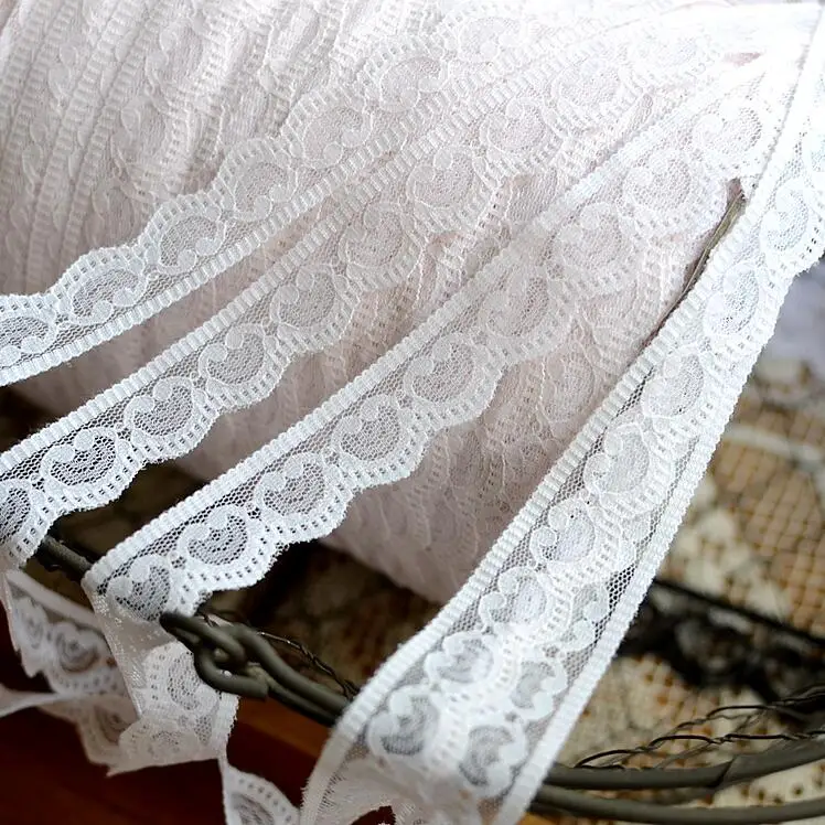 5 Meters Light Pink Lace Ribbon Handicraft Embroidered Lace Trim Ribbon ...