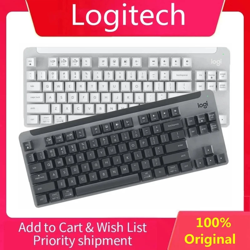 로지텍 K855 무선 블루투스 기계식 키보드, 게이밍 오피스 키보드, 84 키, TTC 멀티 장치 지원, 오리지널| | - AliExpress