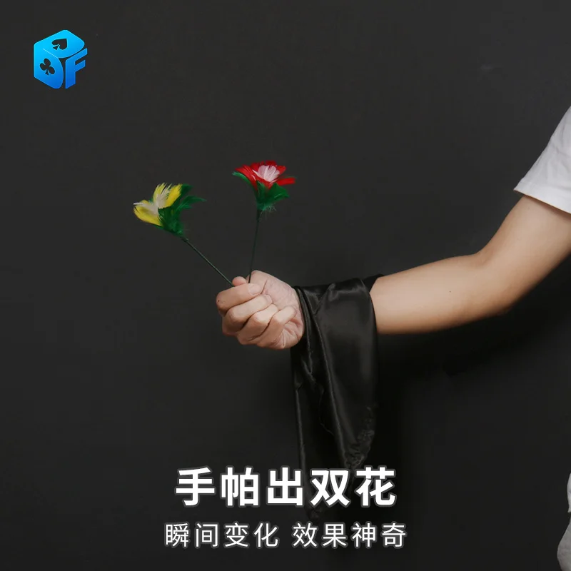 1-set-Handkerchief-to-Two-Flowers-Magic-Trick-Handkerchief-Appearing ...