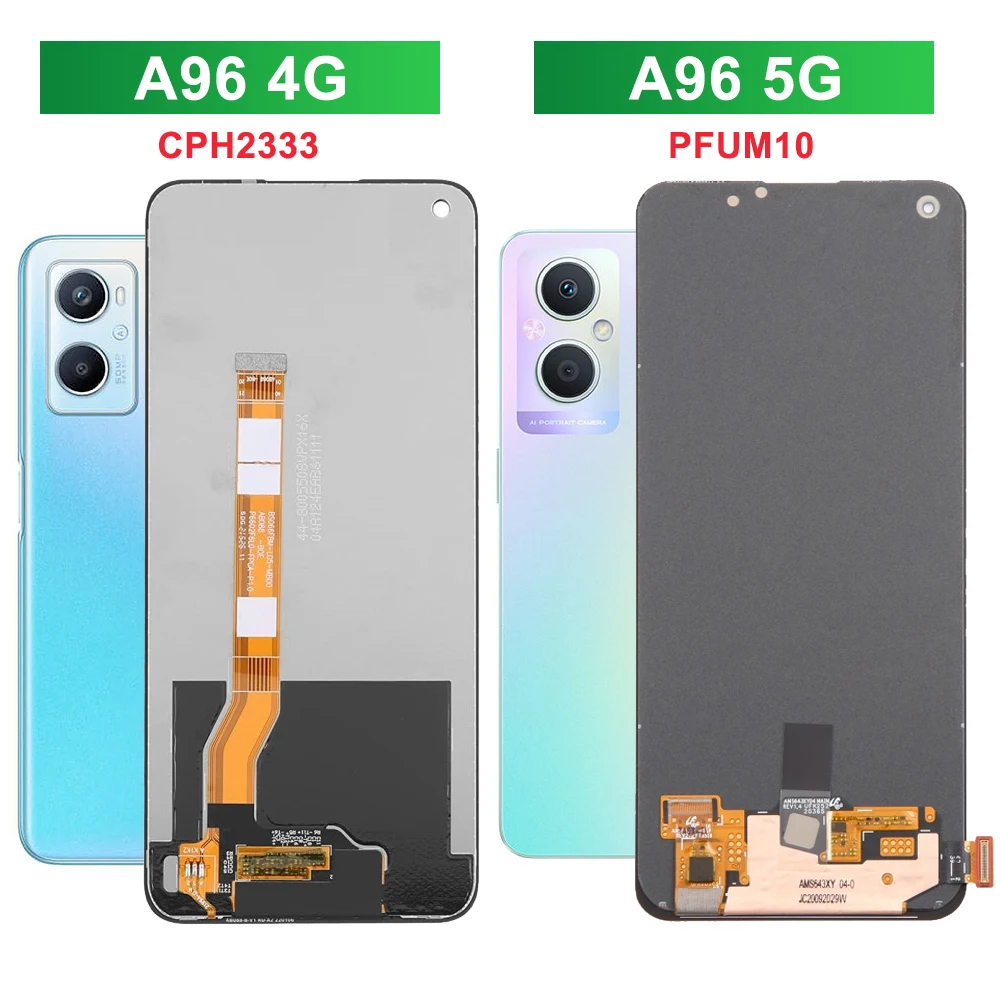 For Oppo A96 4G CPH2333 LCD Display Touch Screen Digitizer Assembly ...