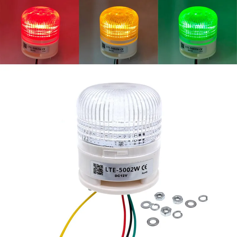 3-Color-Strobe-Signal-Warning-Light-Magnet-LTA5002-12V-24V-220V ...