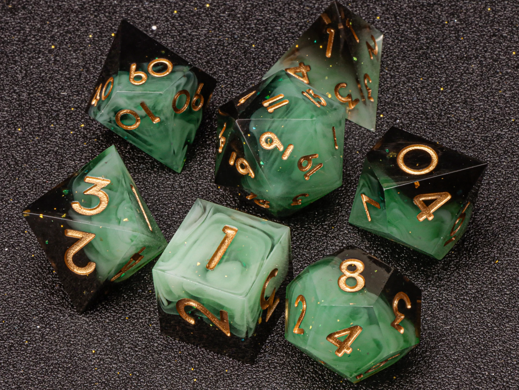 DnD-Sharp-Egde-sea-wave-Resin-Dice-polyhedral-dice-set-d-and-d-dice ...